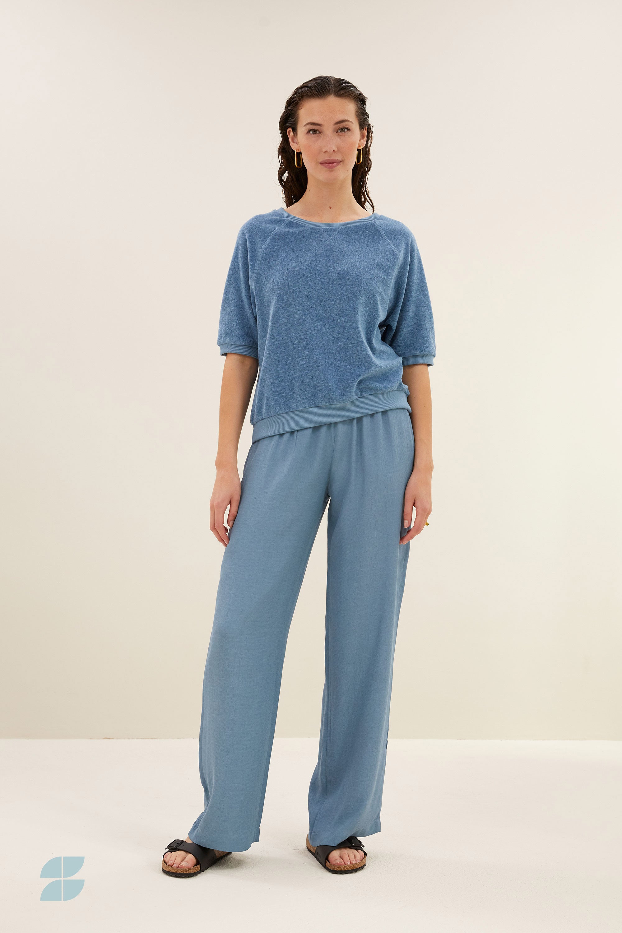 neva slub top-blue stone