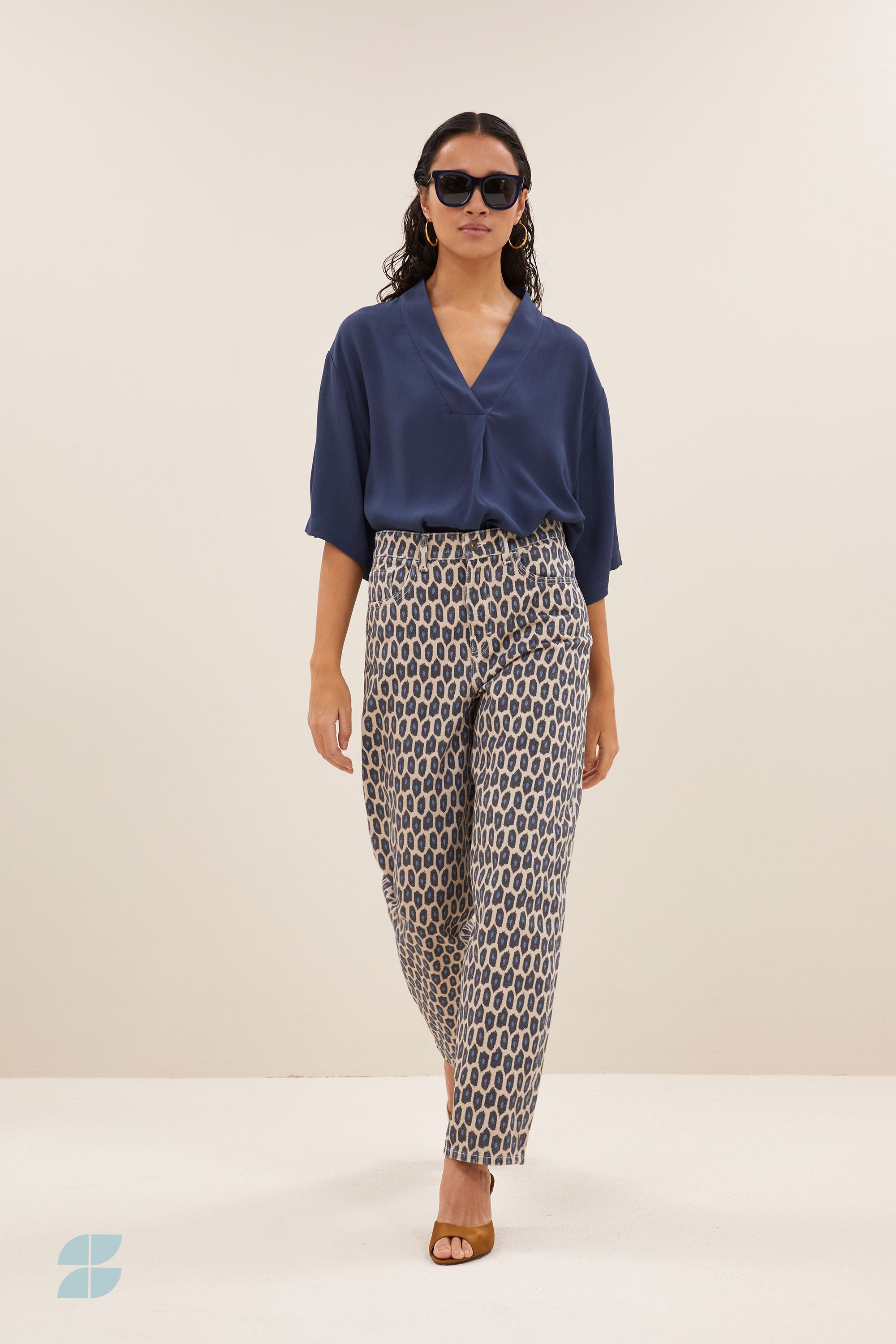lew paris cheetah pants-paris cheetah
