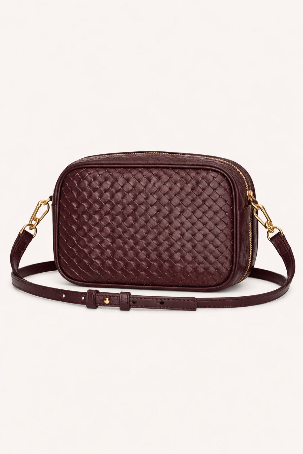 kelsey braided bag-chocolate